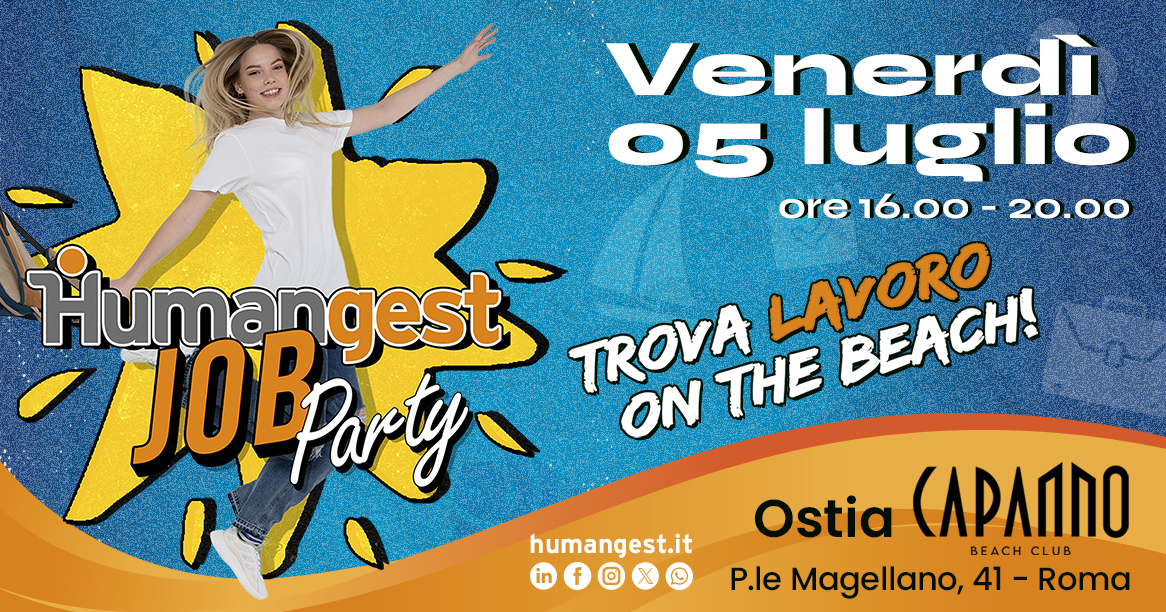 Humangest Job Party: trova lavoro on the beach! - Humangest
